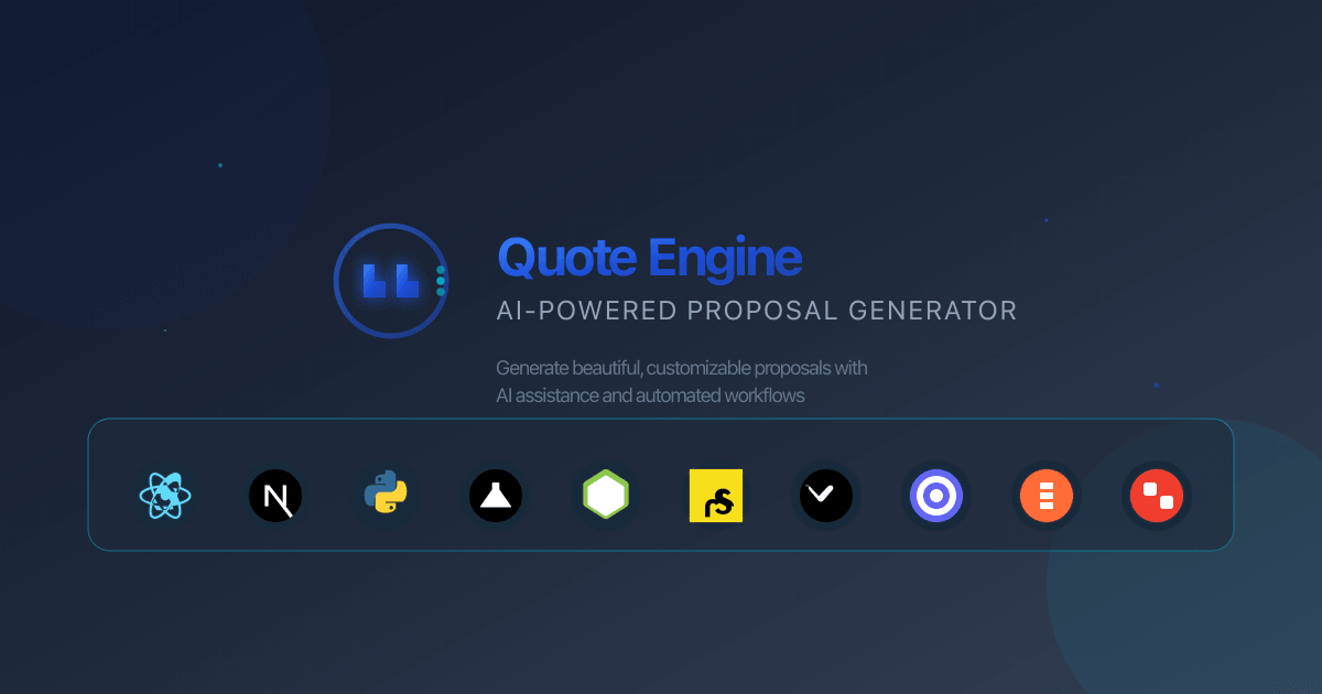 Quote Engine - AI-Powered Proposal Generator